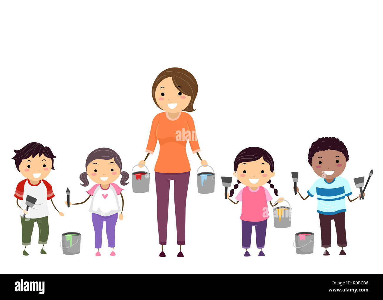 Teacher Stick Illustration High Resolution Stock Photography and Images ...