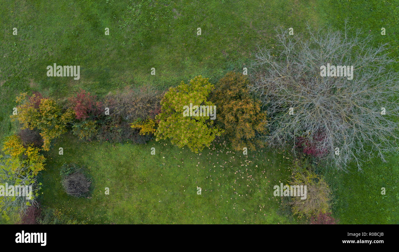 Aerial helicopter fence hi-res stock photography and images - Alamy