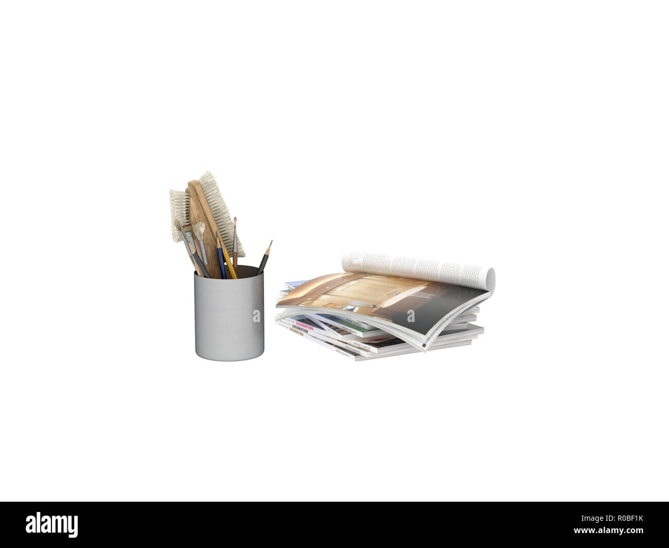 3d render of house objects and tools Stock Photo - Alamy