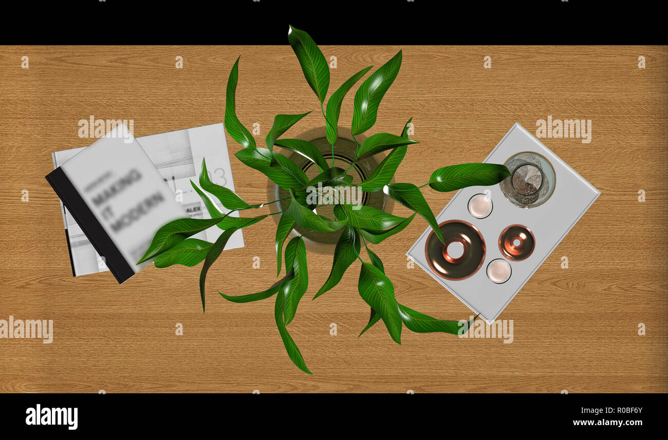 3d render Coffee Table Stock Photo - Alamy