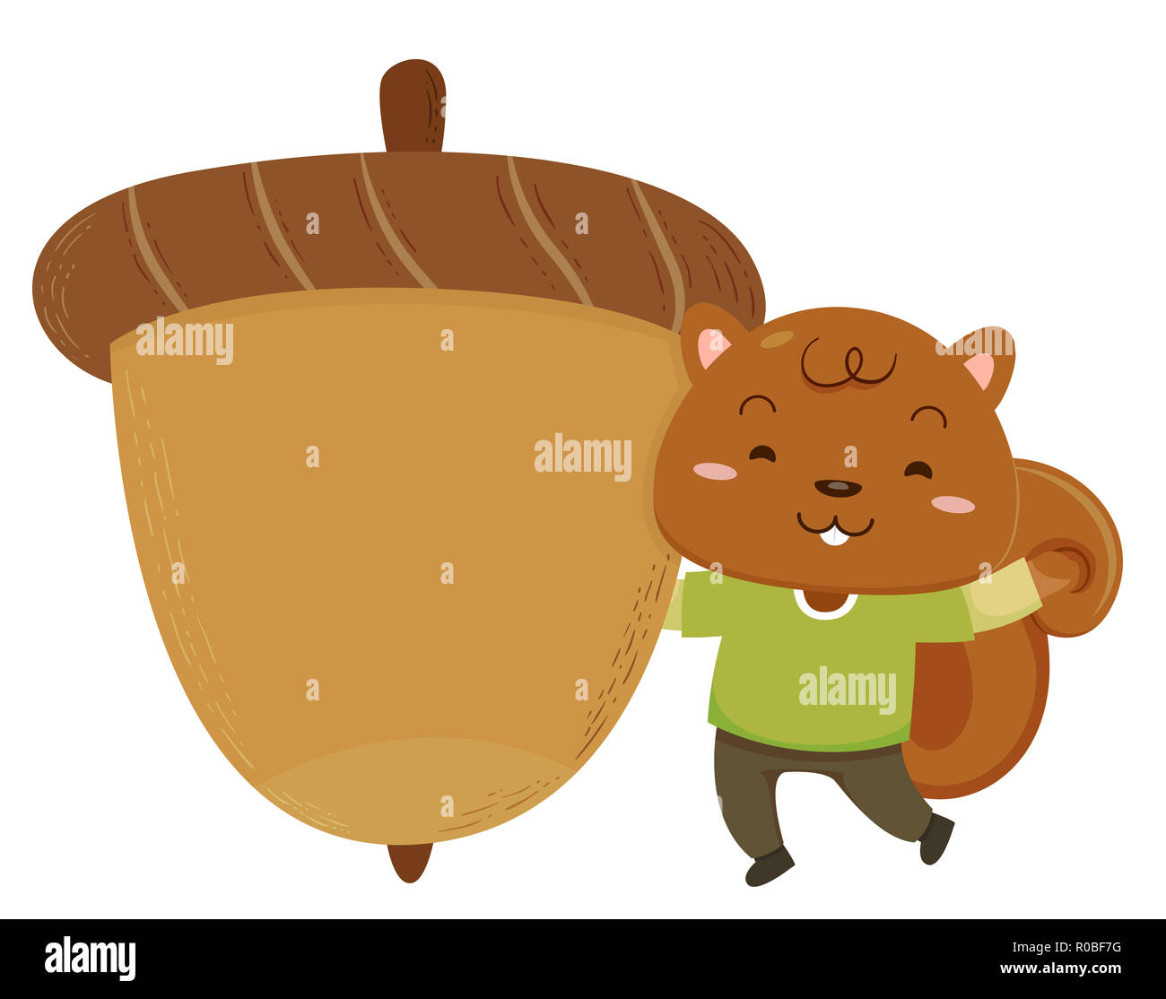 Squirrel nut cartoon illustration hi-res stock photography and images ...