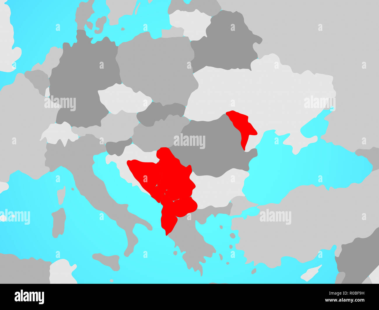 Cefta countries on globe hi-res stock photography and images - Alamy