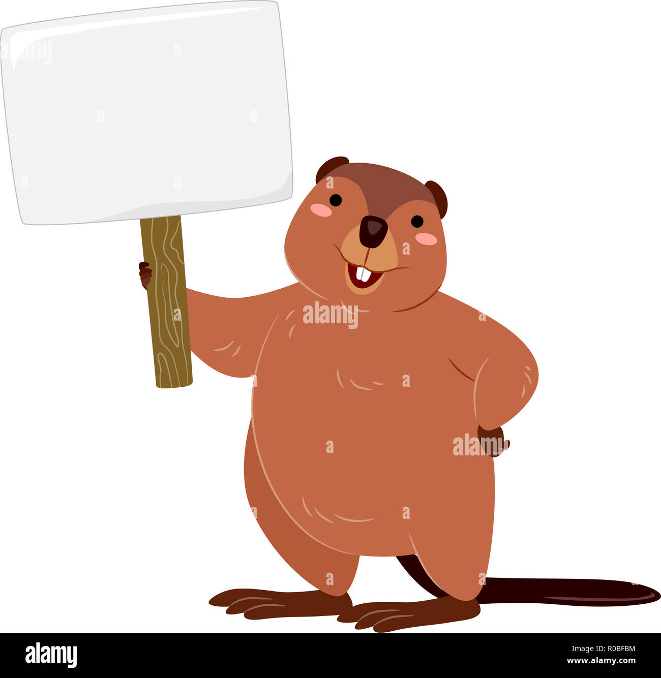 Beaver Cut Out Stock Images & Pictures - Alamy