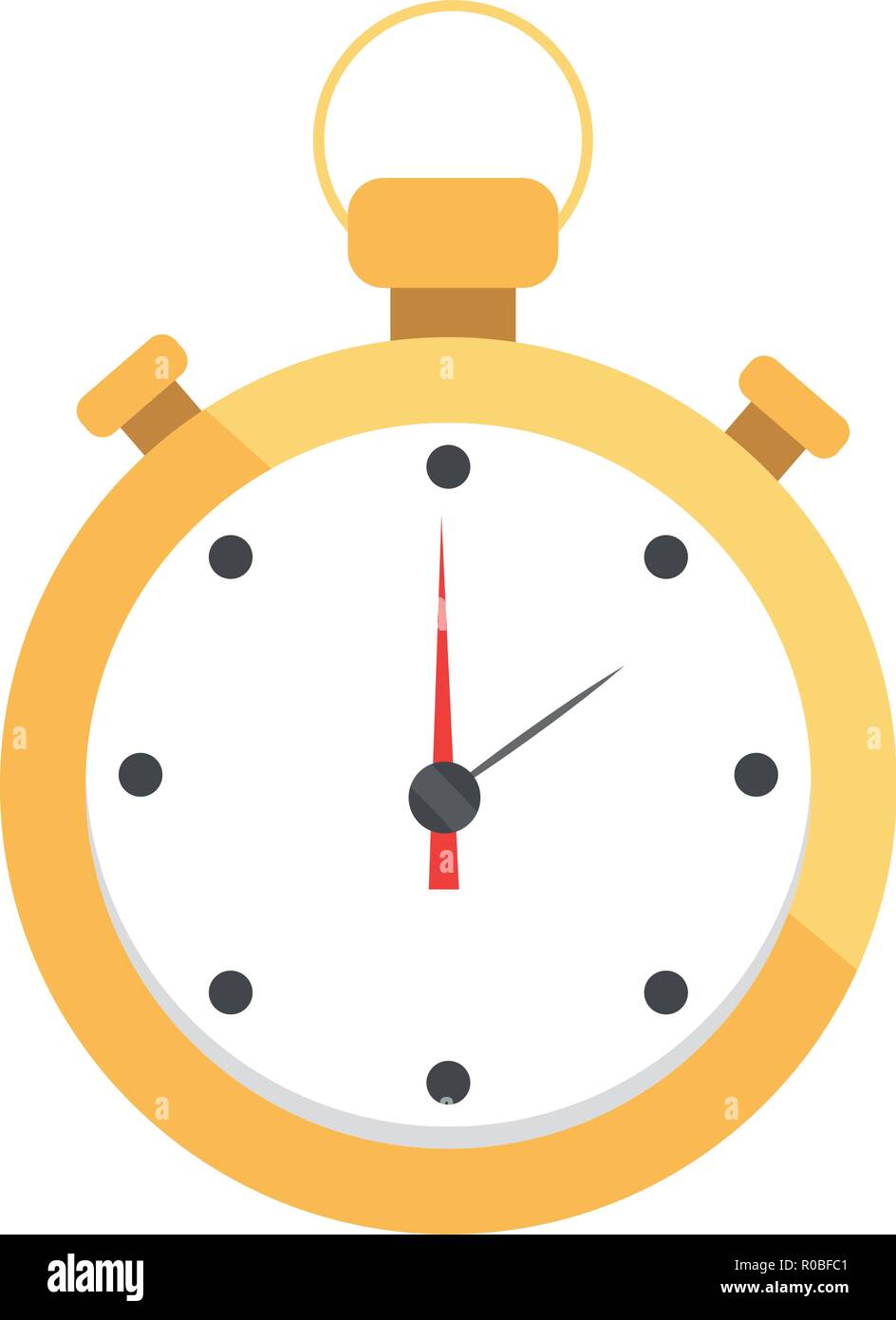 stopwatch professional equipment isolated cartoon Stock Vector Image ...