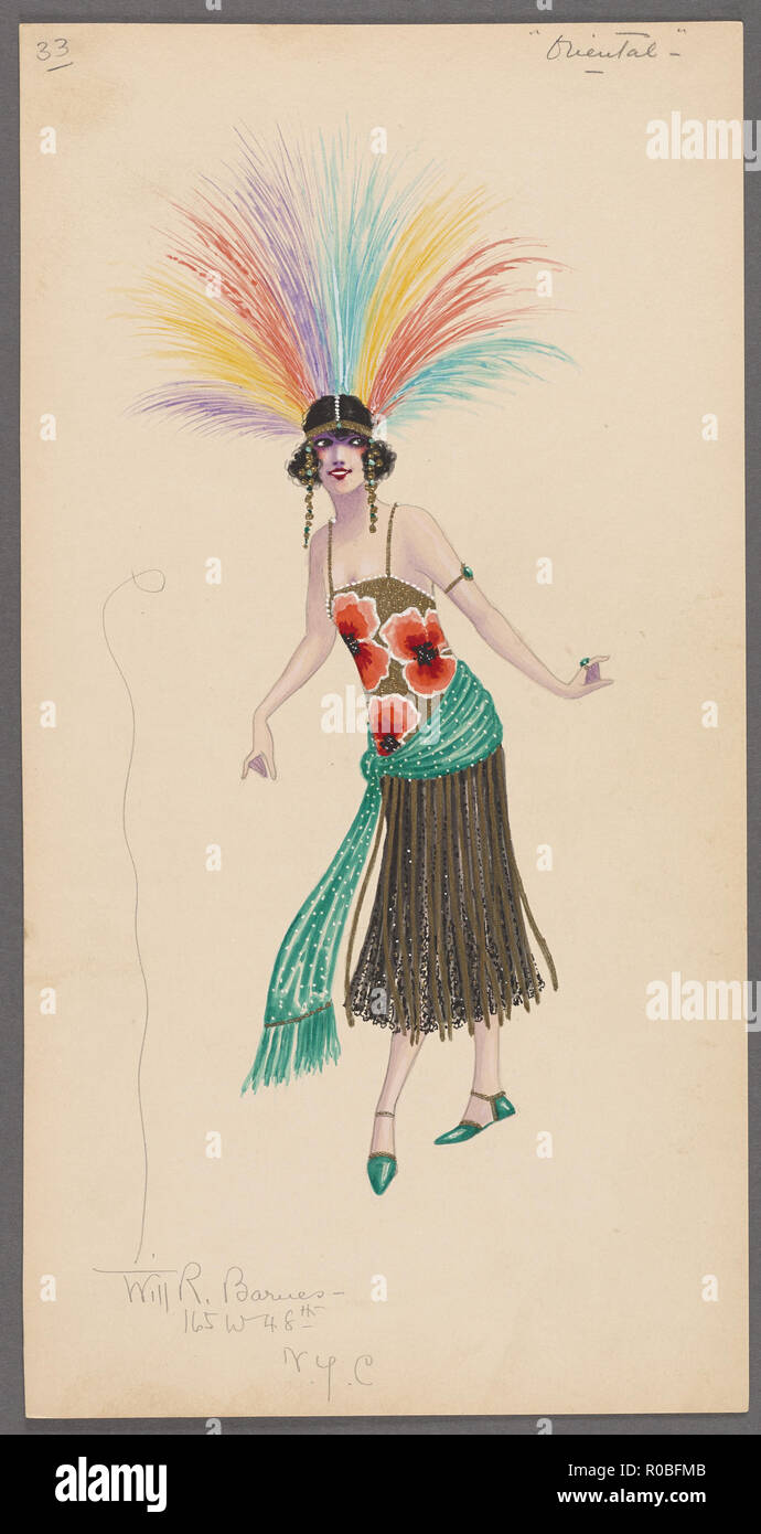 theatrical costume design illustration Stock Photo - Alamy