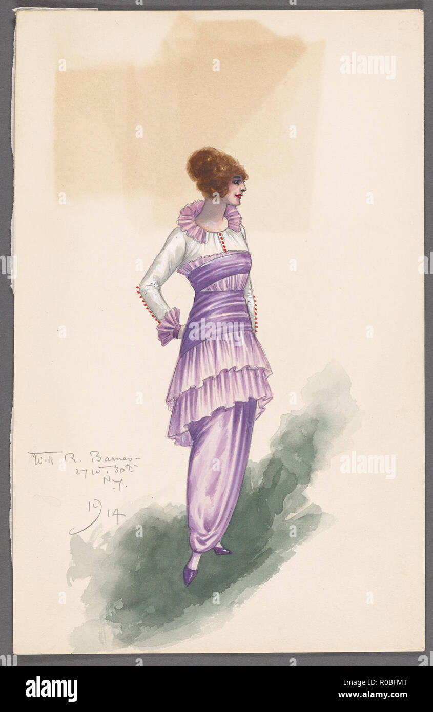 theatrical costume design illustration Stock Photo - Alamy