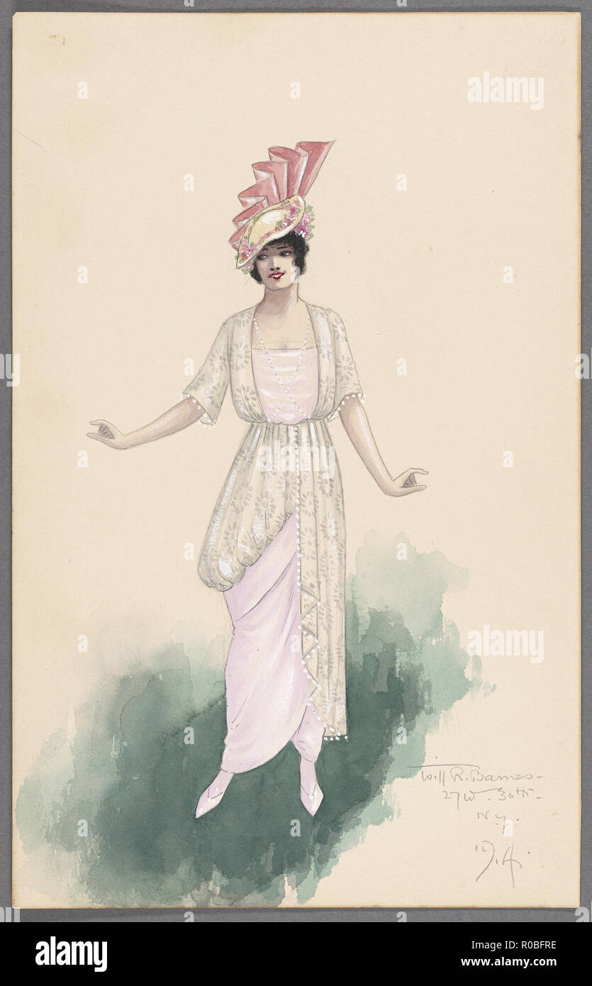 theatrical costume design illustration Stock Photo - Alamy