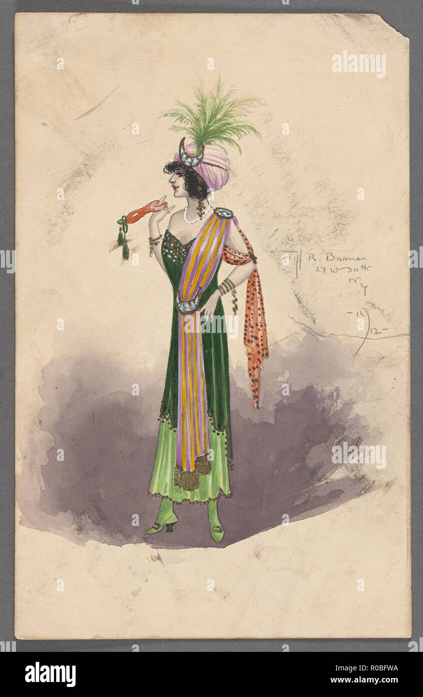 theatrical costume design illustration Stock Photo - Alamy