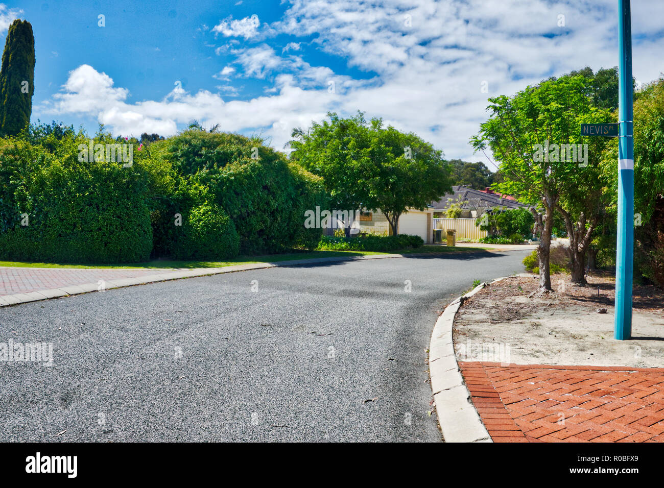 Nevis Place access to studmaster park for pedestrians Stock Photo - Alamy