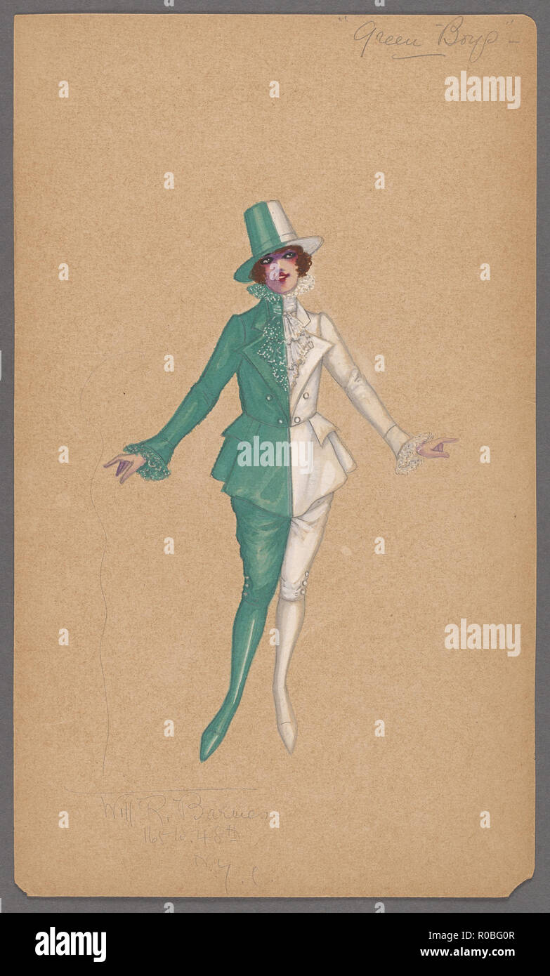 theatrical costume design illustration Stock Photo - Alamy