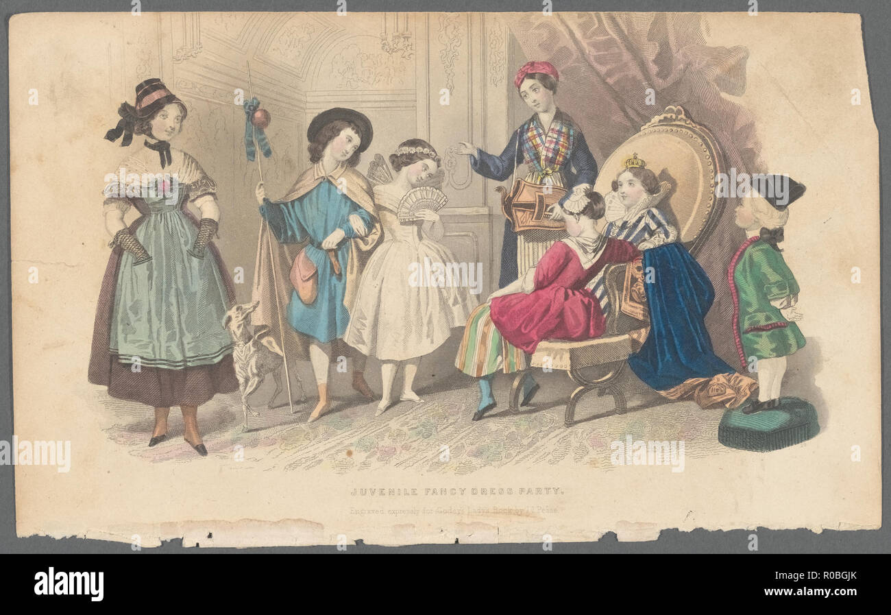vintage theatrical production costume fashion design illustration in an ...