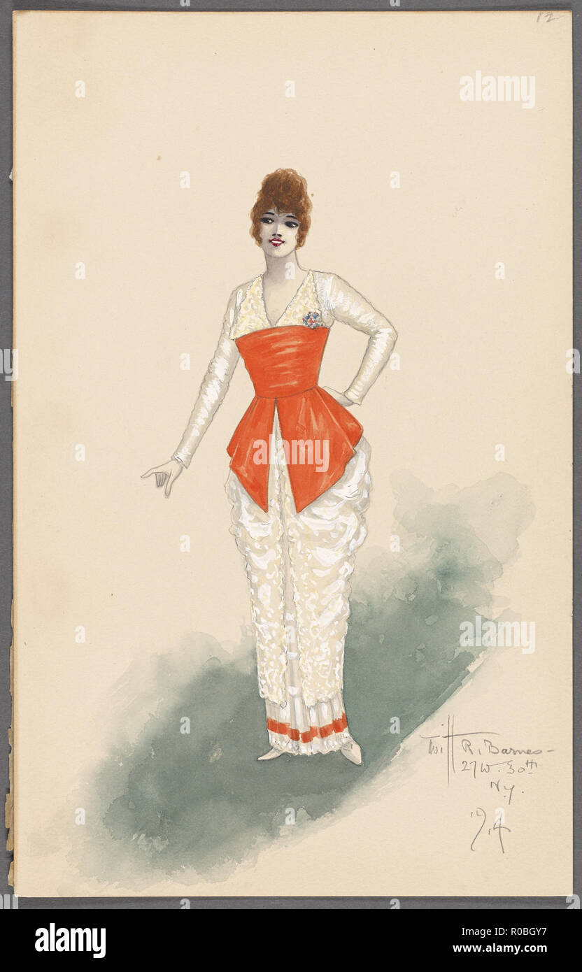 theatrical costume design illustration Stock Photo - Alamy