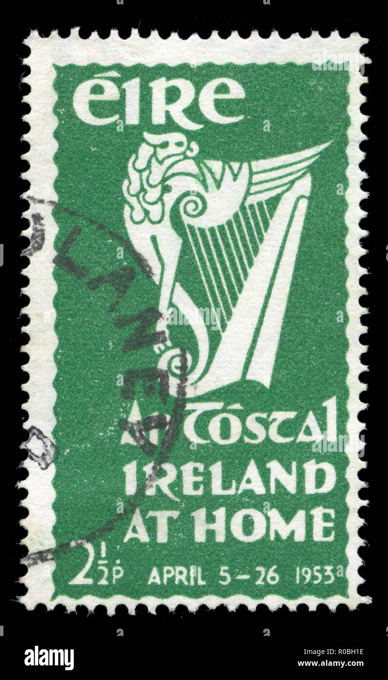 Postmarked stamp from Ireland in the An Tostal (Ireland at Home ...