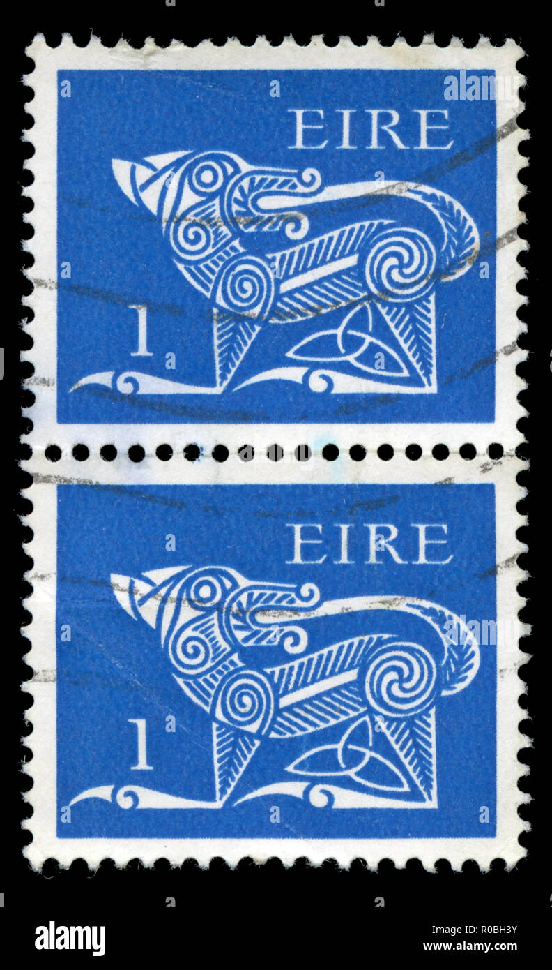 Postmarked stamps from Ireland in the Early Irish Art 1971-75 series ...