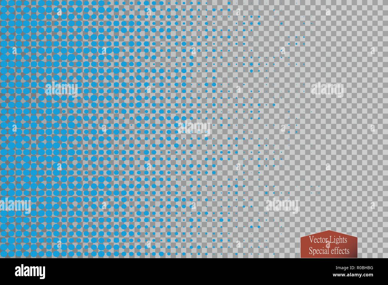 Halftone pattern vector.blue the circles to the background squares ...