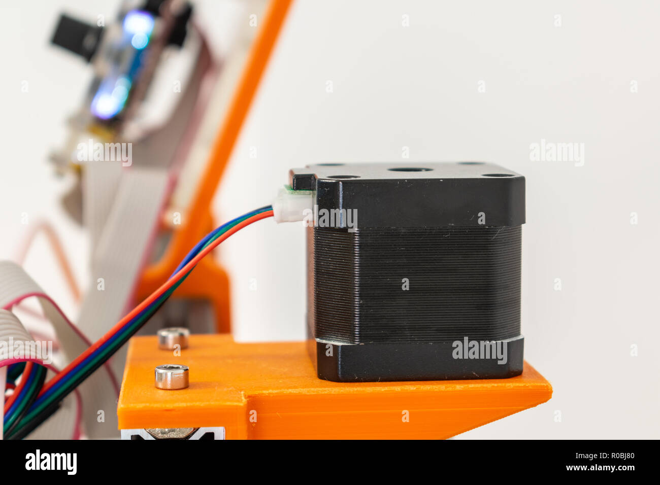 Stepping motor on a kit do it yourself 3d printer Stock Photo - Alamy