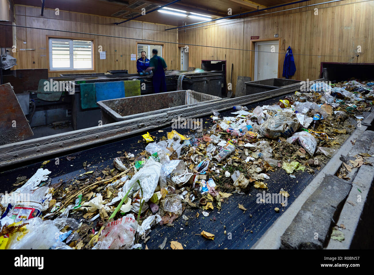 Conveyor for sorting garbage hi-res stock photography and images - Alamy