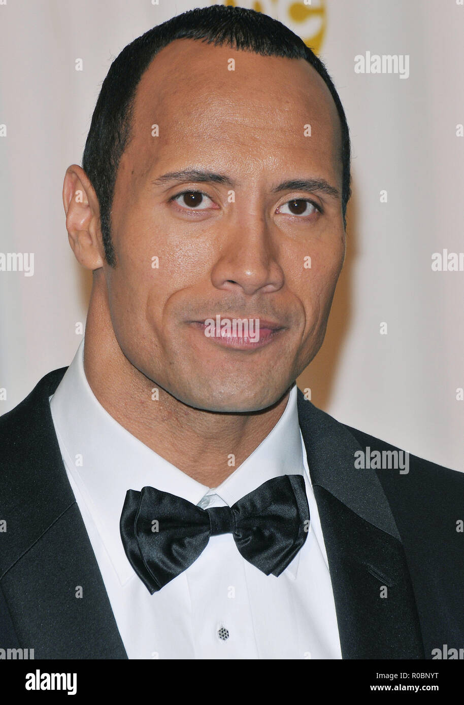 Dwayne Johnson 80th Oscars ceremony, press room at the Kodak Theatre In ...