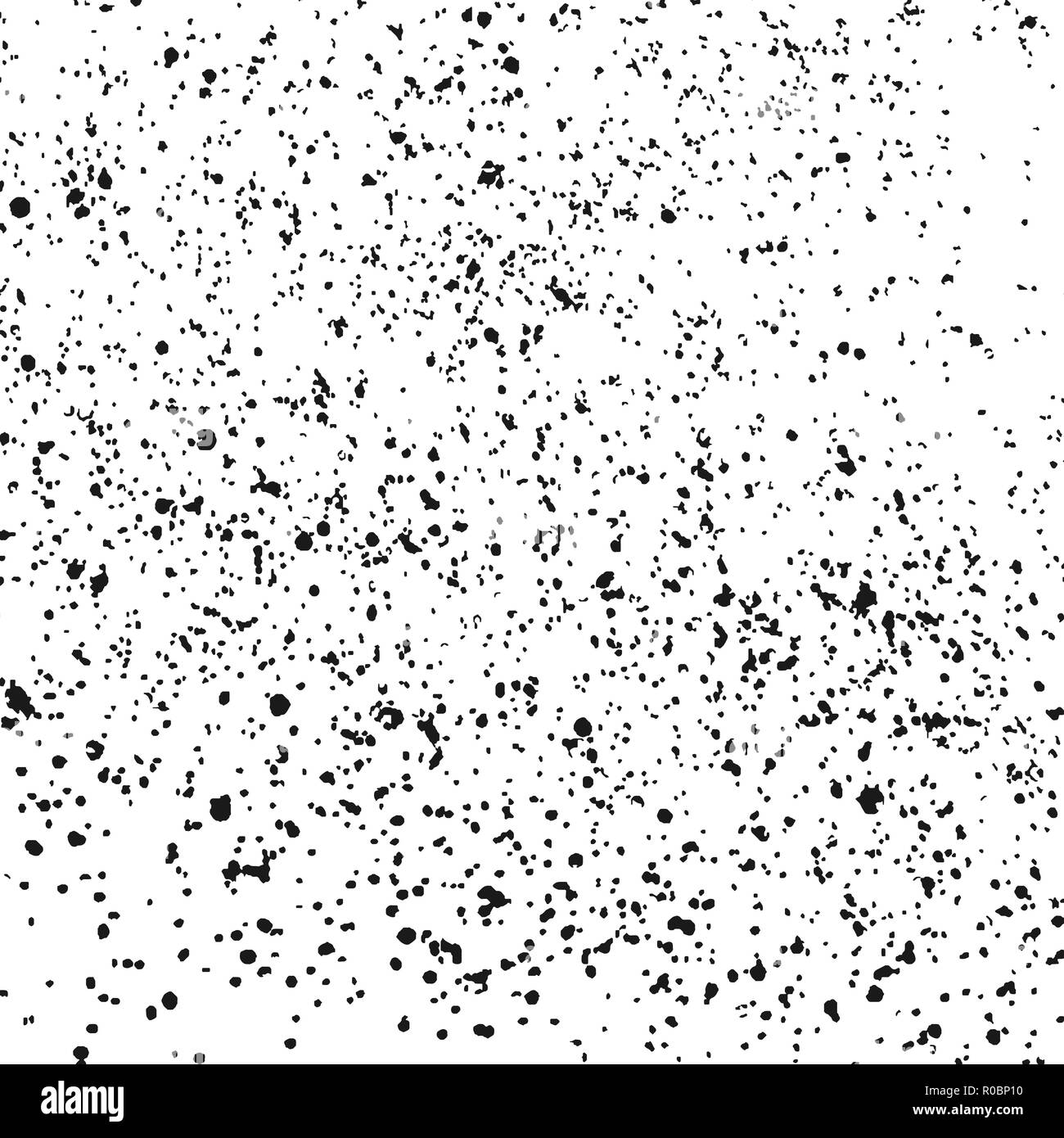 Black Messy Texture Template On White Background. Dust Overlay Distress ...