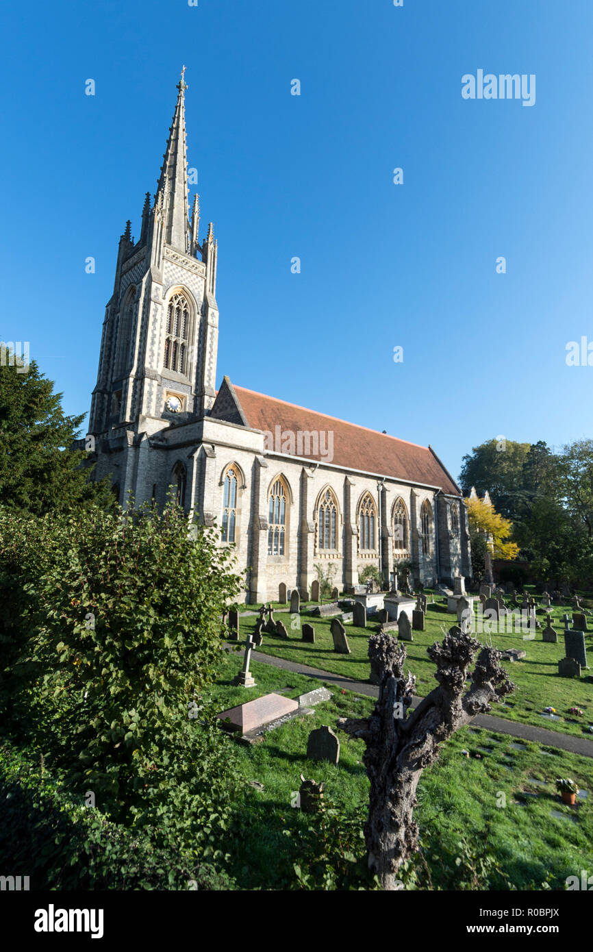All Saints Church on the bank of the river Thames at Marlow in ...