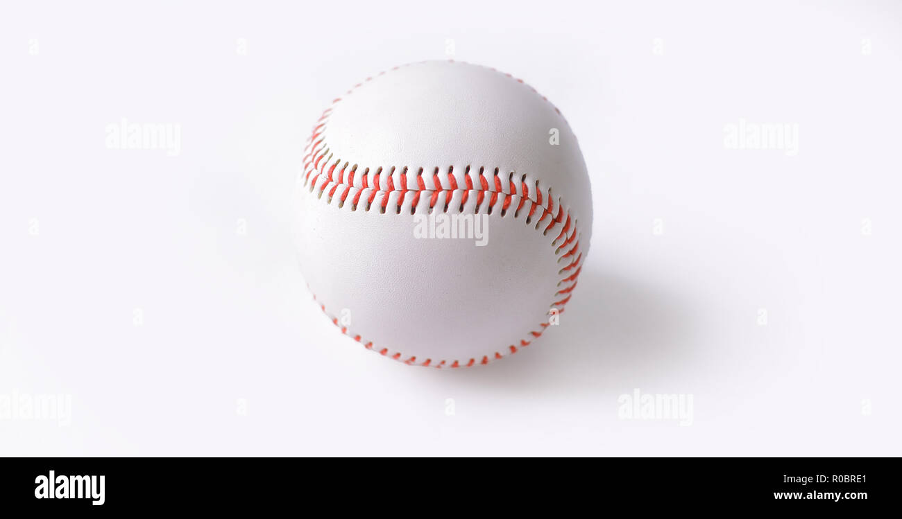 baseball ball .isolated on a white background Stock Photo - Alamy