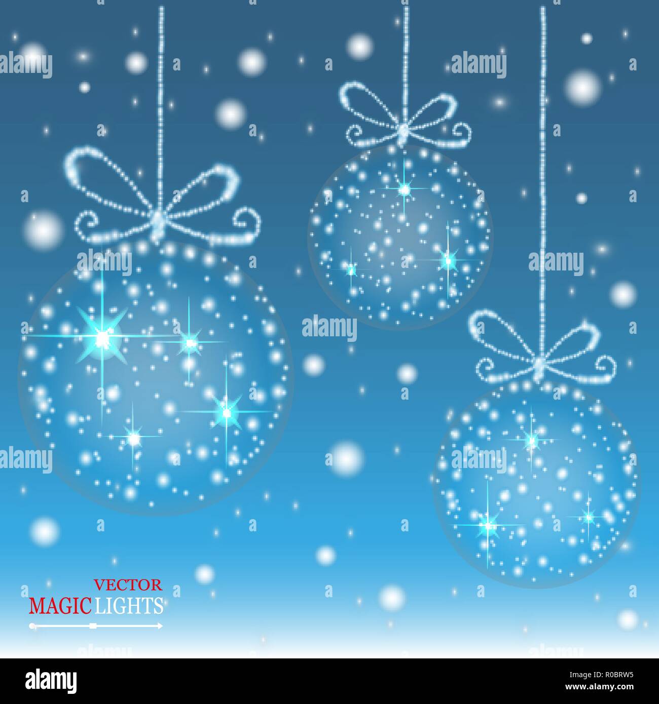 Christmas ornaments made from snowflakes vector illustration Stock ...