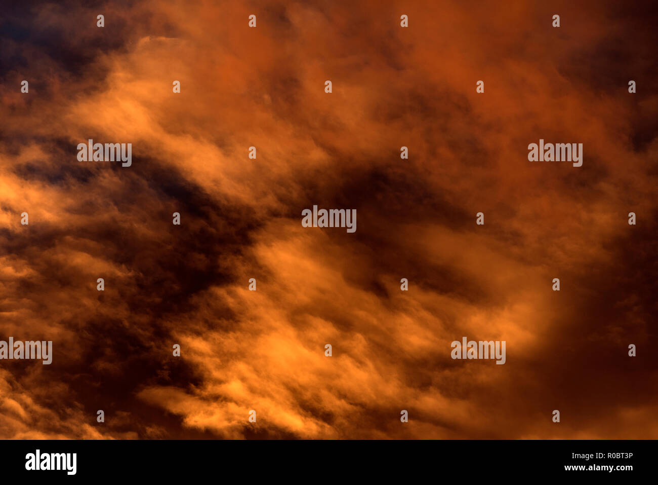 Very unusual red clouds in the autumn sky above Marlow in ...