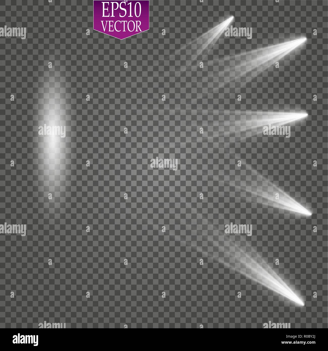 Vector Spotlights. Scene. Light Effects. Glow light effect Stock Vector ...