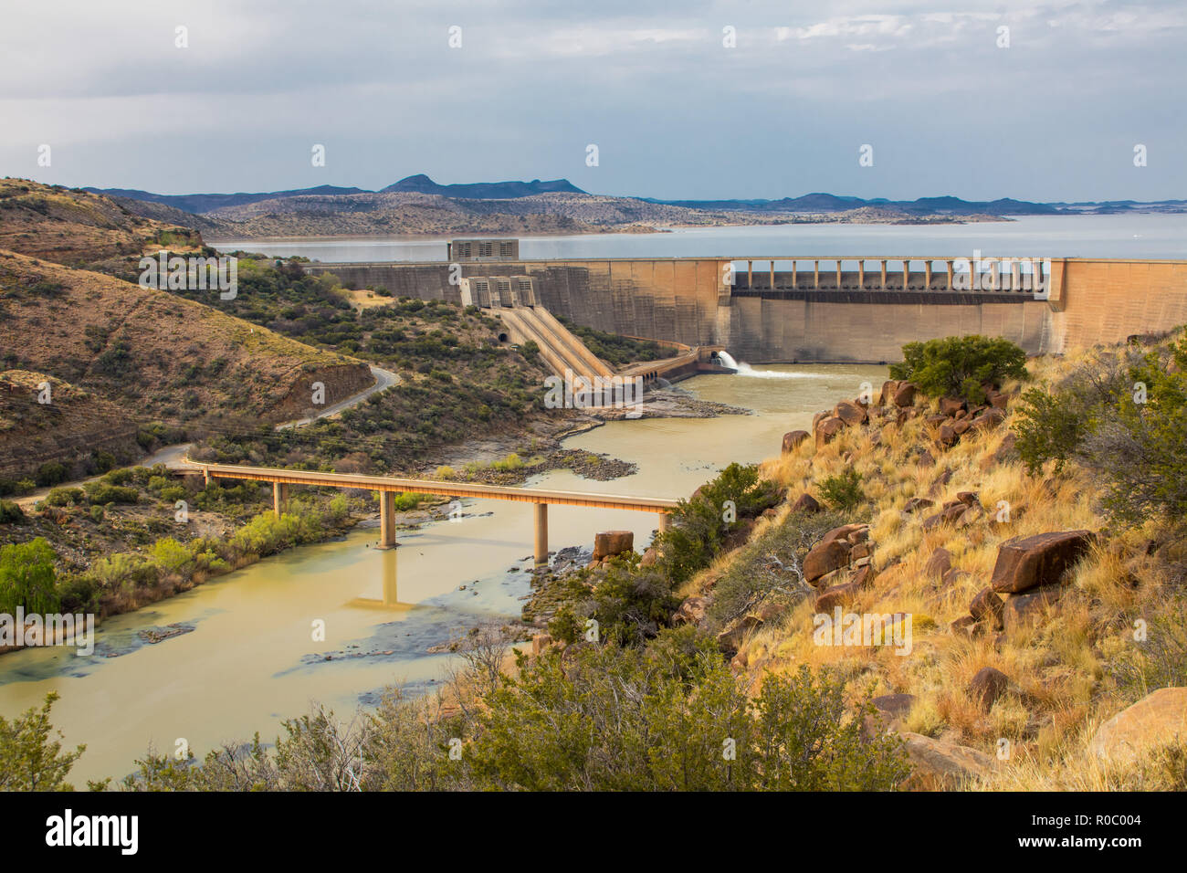 Gariep dam on the orange river in South Africa Stock Photo - Alamy