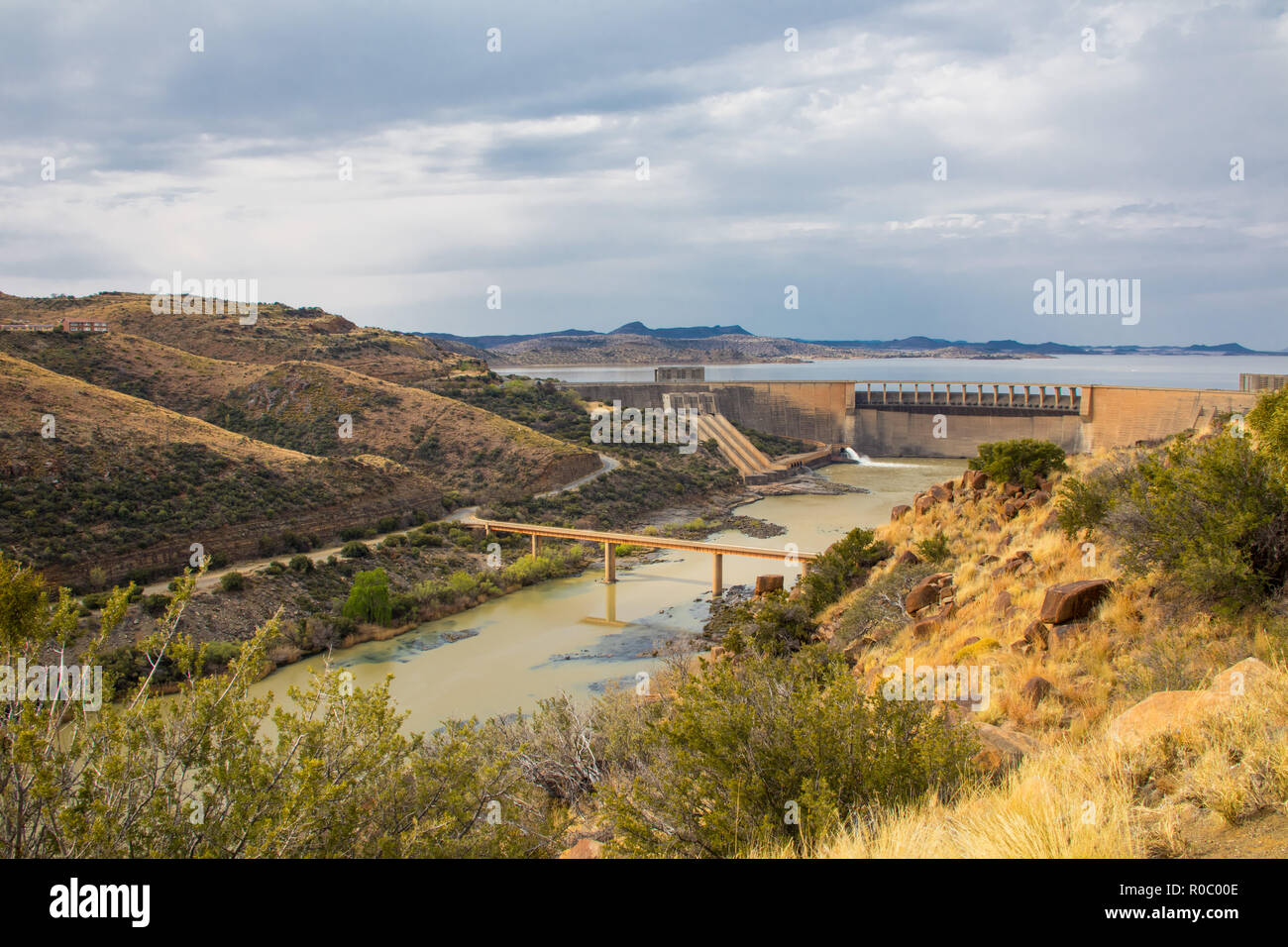 Gariep dam on the orange river in South Africa Stock Photo - Alamy
