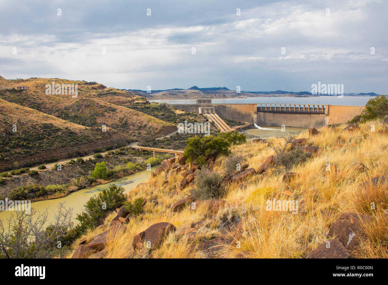 Gariep dam on the orange river in South Africa Stock Photo - Alamy