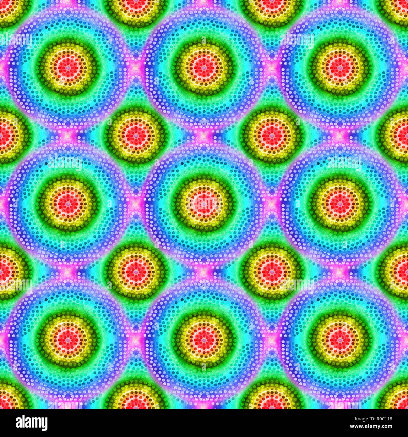 Energy circles with vibrant colors large pattern Stock Photo - Alamy