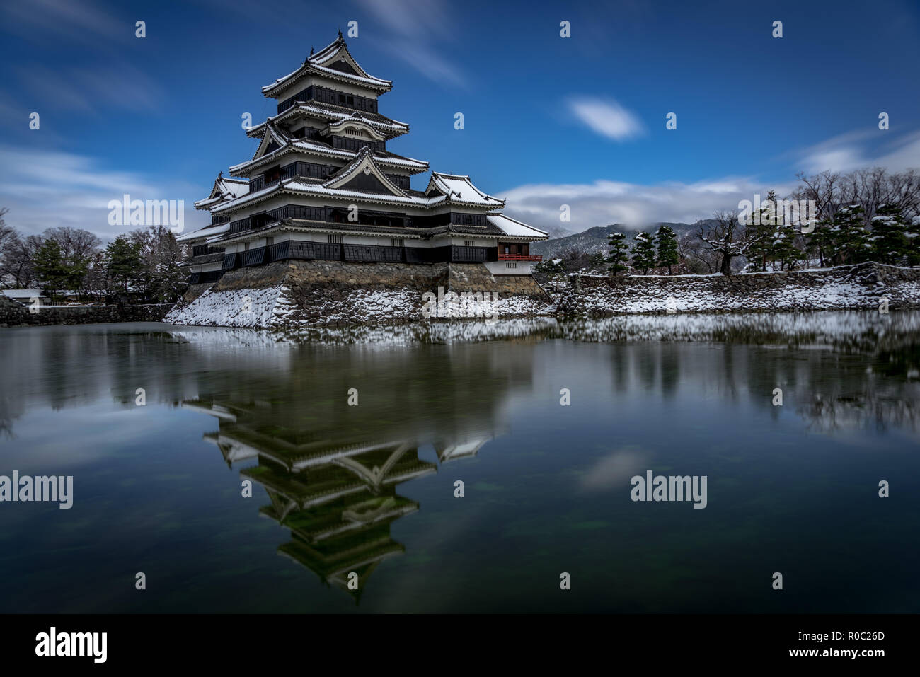 Matsumoto Castle, also known as the "Crow Castle" is Japanese Nataional ...