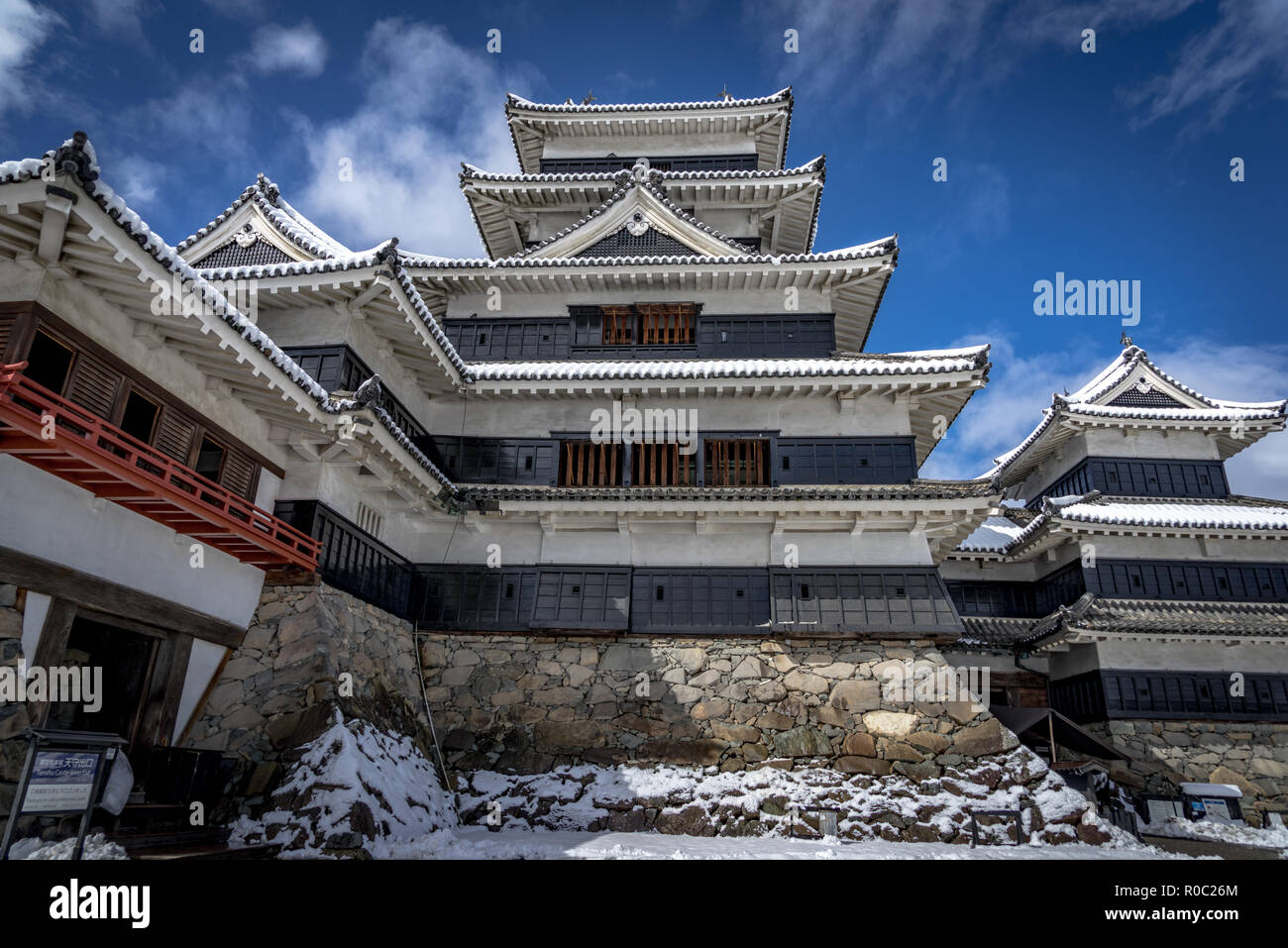 Matsumoto Castle, also known as the "Crow Castle" is Japanese Nataional ...