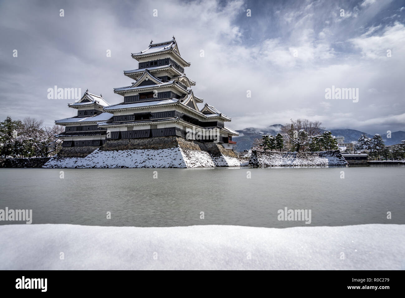 Matsumoto Castle, also known as the "Crow Castle" is Japanese Nataional ...