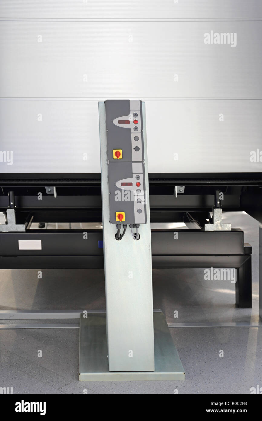 Control Panel for Loading Cargo Door in Distribution Warehouse Stock ...
