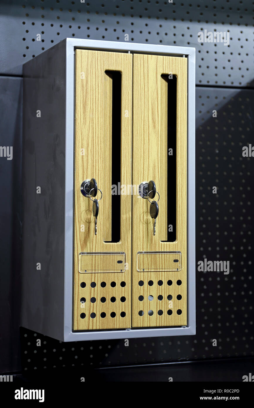 Two mail boxes hi-res stock photography and images - Alamy