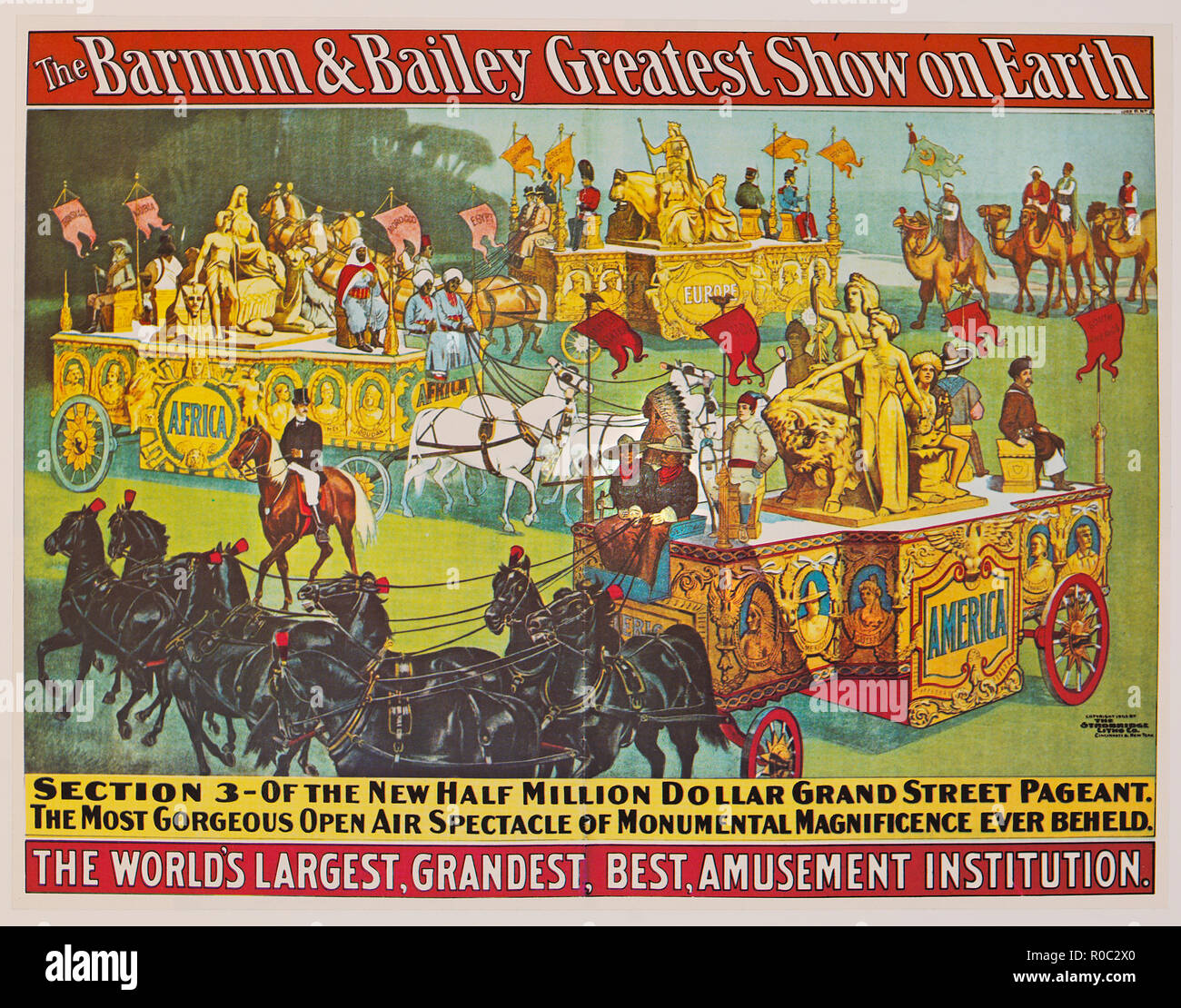 Barnum and bailey circus poster hi-res stock photography and images - Alamy