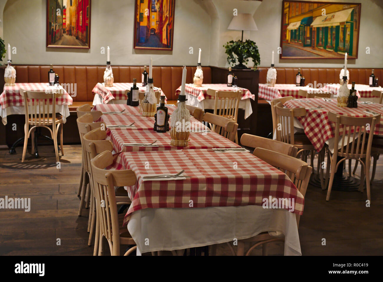 Italian style restaurant in Stockholm Stock Photo - Alamy