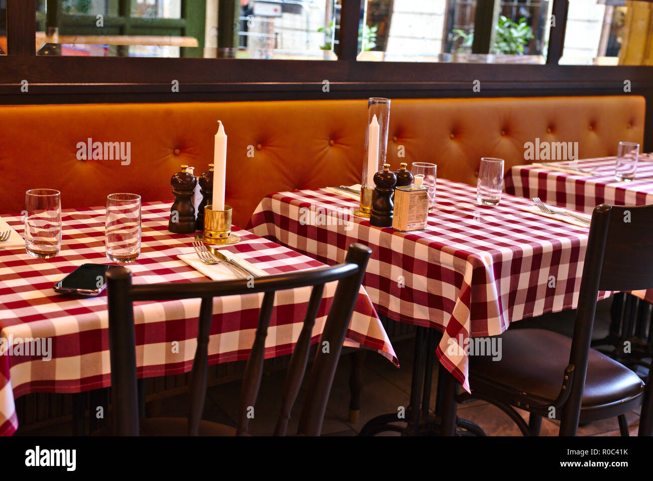 Beautiful italian restaurant interior in hi-res stock photography and ...