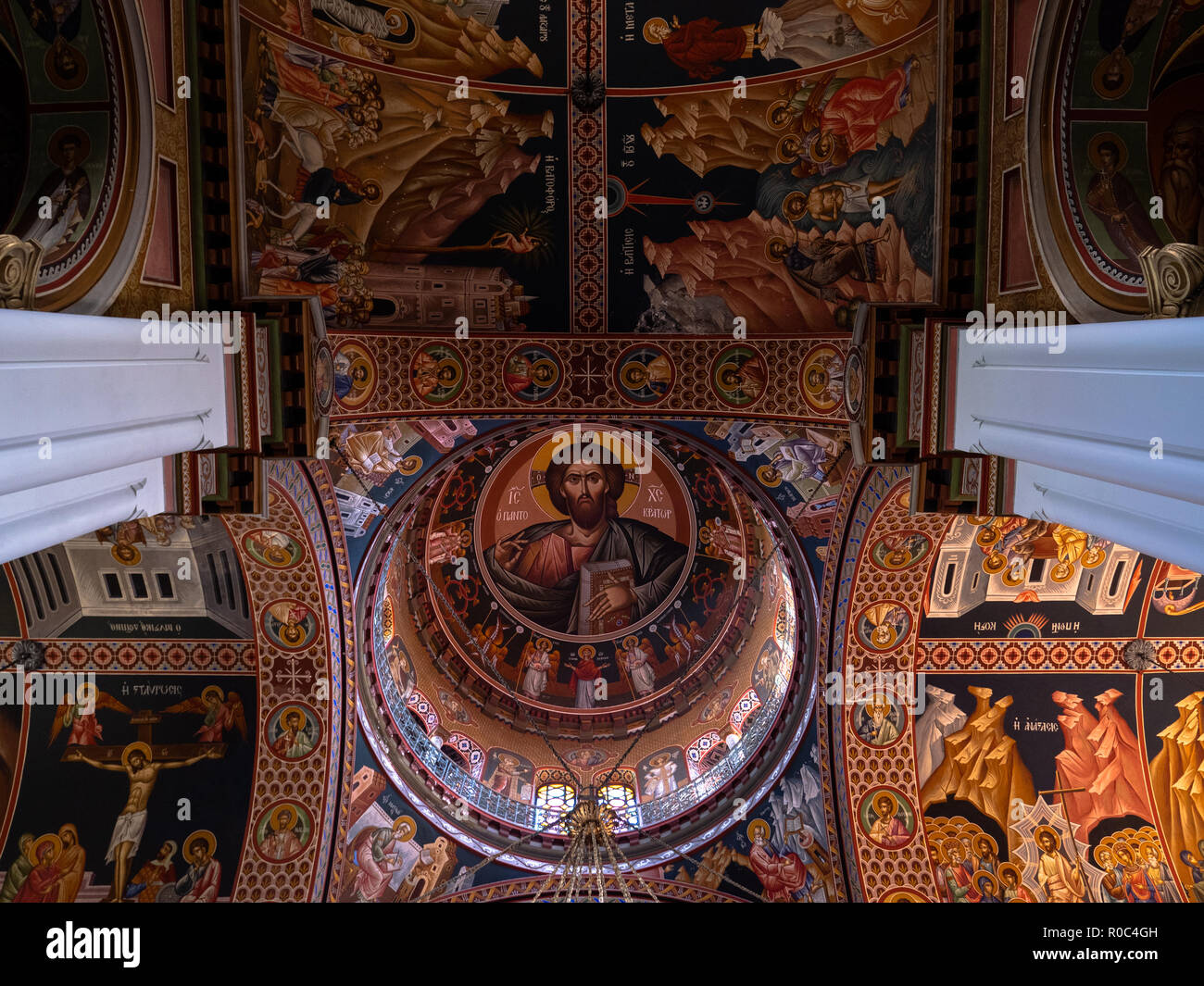 Greek Orthodox Church roof decoration Stock Photo - Alamy