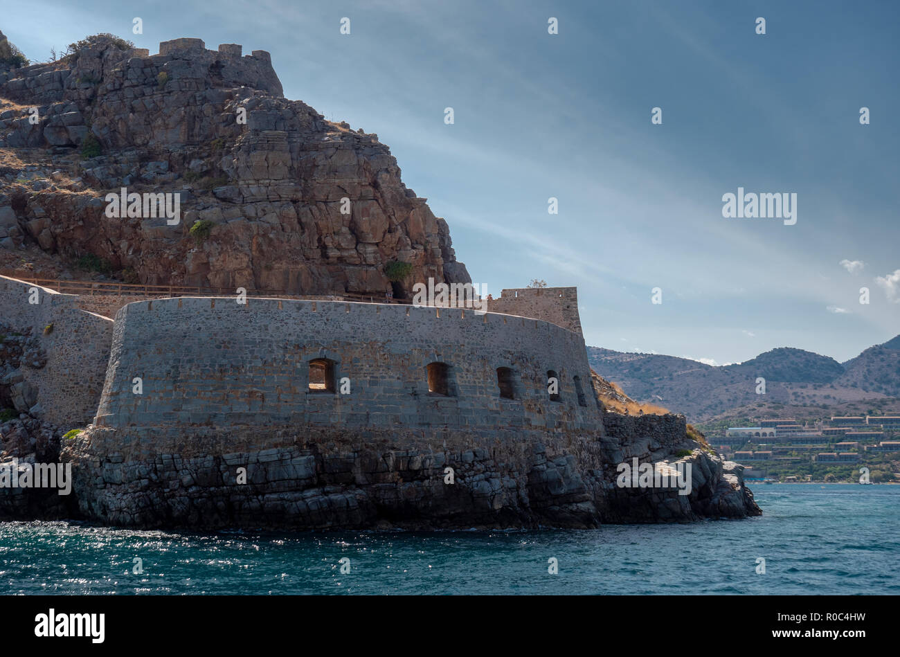 Spinalonga Island, the historical abandoned leper colony in NE Crete ...