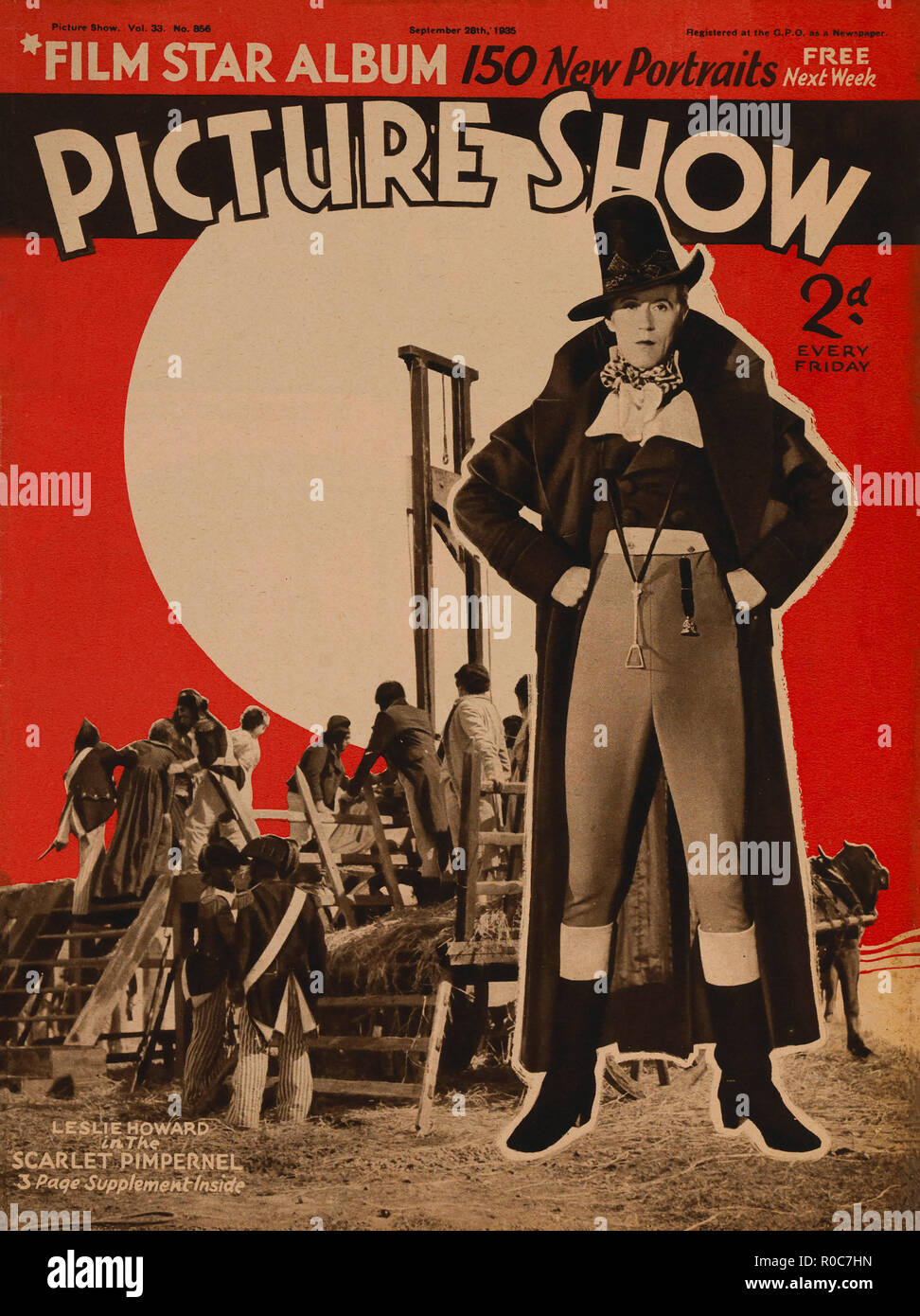 Actor Leslie Howard, Picture Show Magazine Cover, September 28, 1935 ...