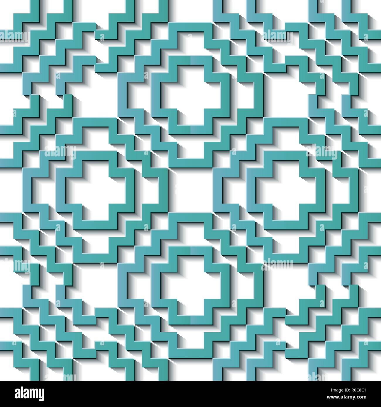 Seamless relief sculpture decoration retro pattern geometry sawtooth ...