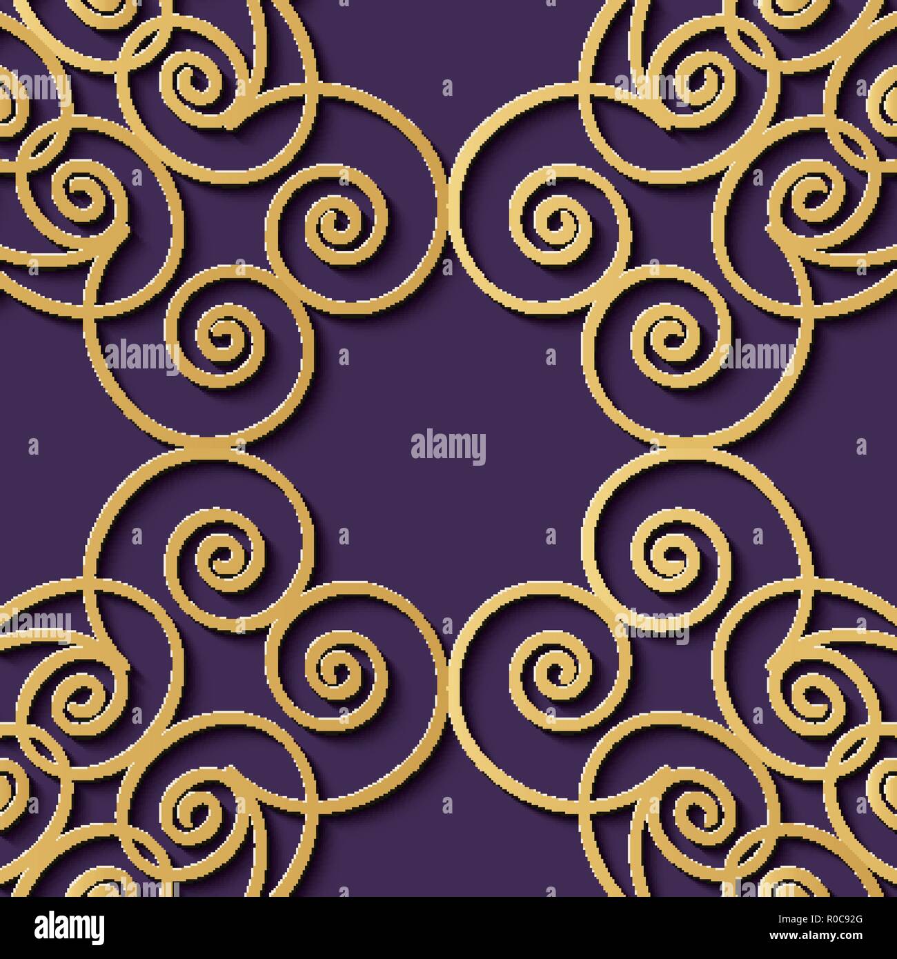 Swirl Design Purple And Gold Cross 14k Gold Cross Macy's