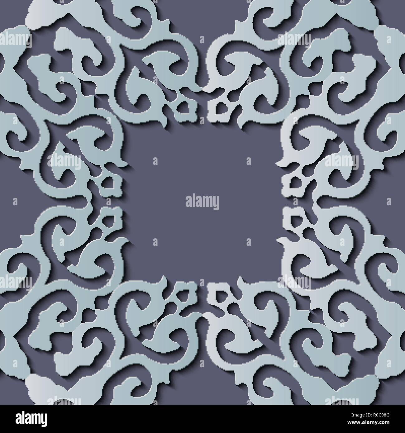 Seamless relief sculpture decoration retro pattern Asian spiral curve ...