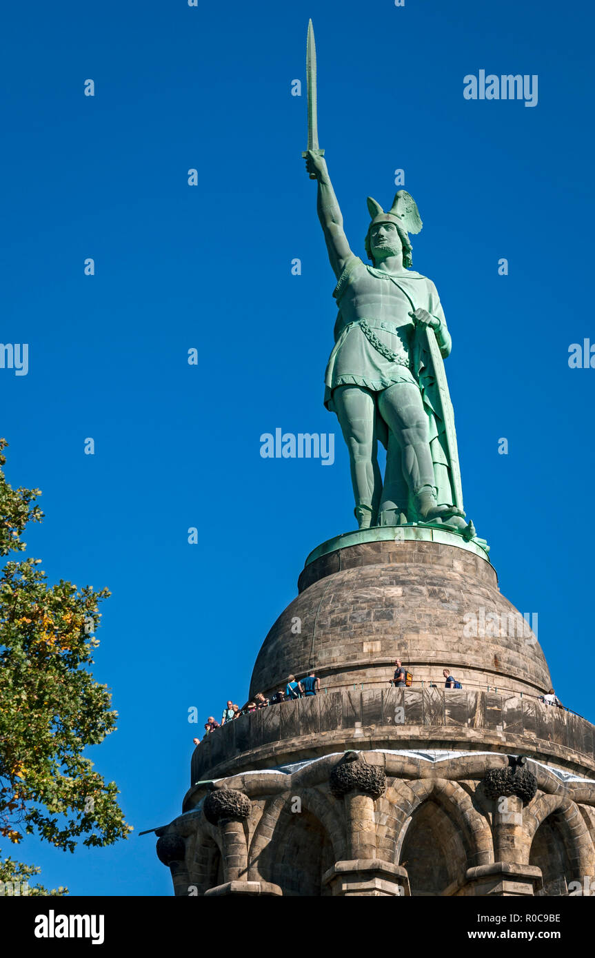 The Hermann Monument near Detmold, North Rhine-Westphalia, Germany ...