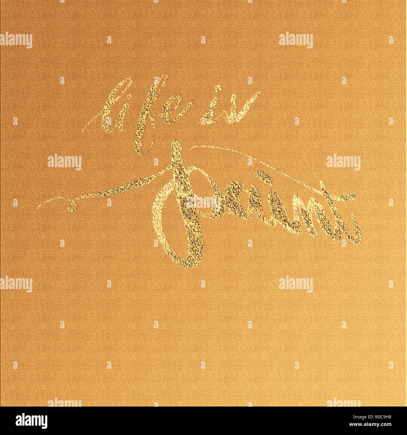Textured background for art project. Golden Embossed calligraphy design ...