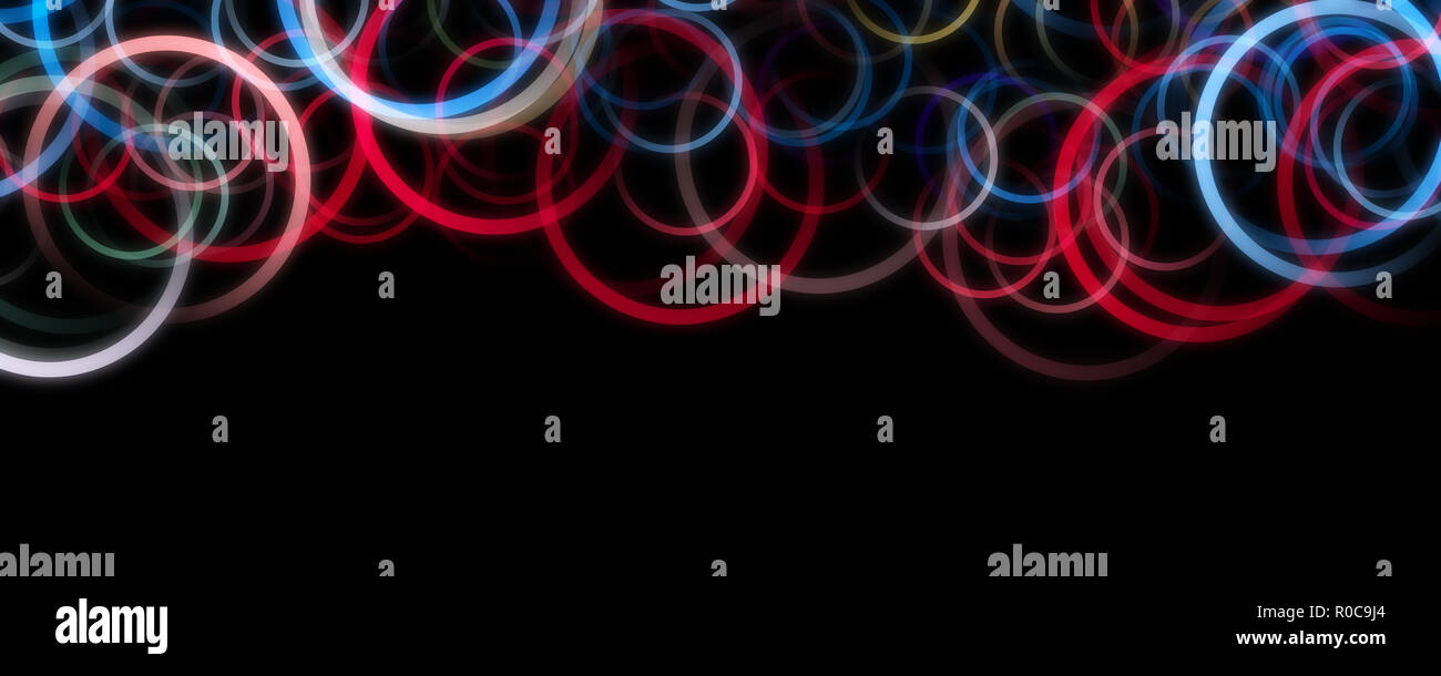 Fantastic circle design panorama background illustration Stock Photo ...