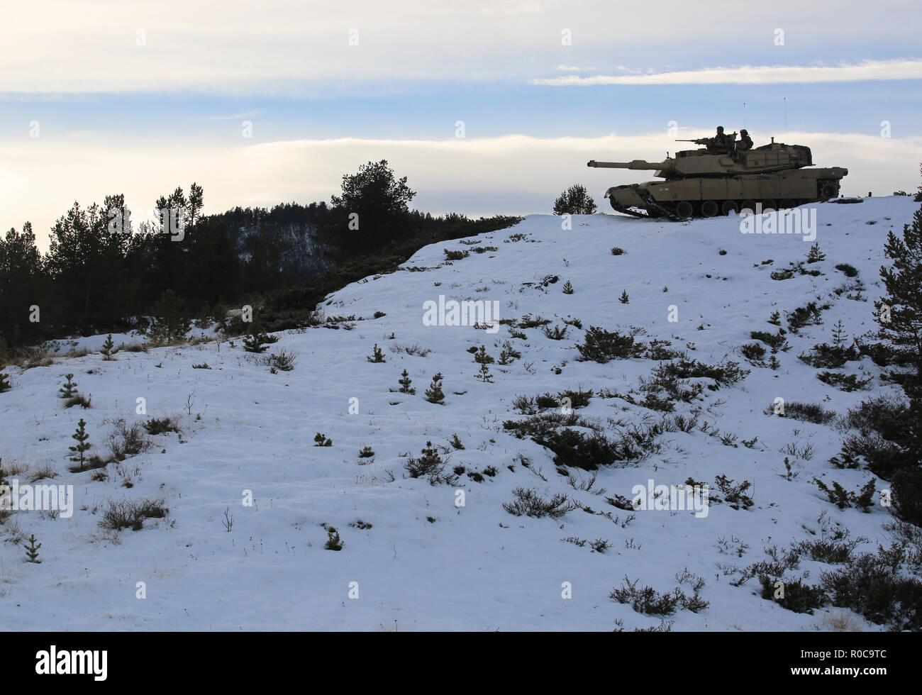 U.S. Marines with 2nd Tank Battalion, 2D Marine Division, advance on ...